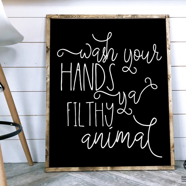 Wash Your Hands Ya Filthy Animal Christmas - Etsy