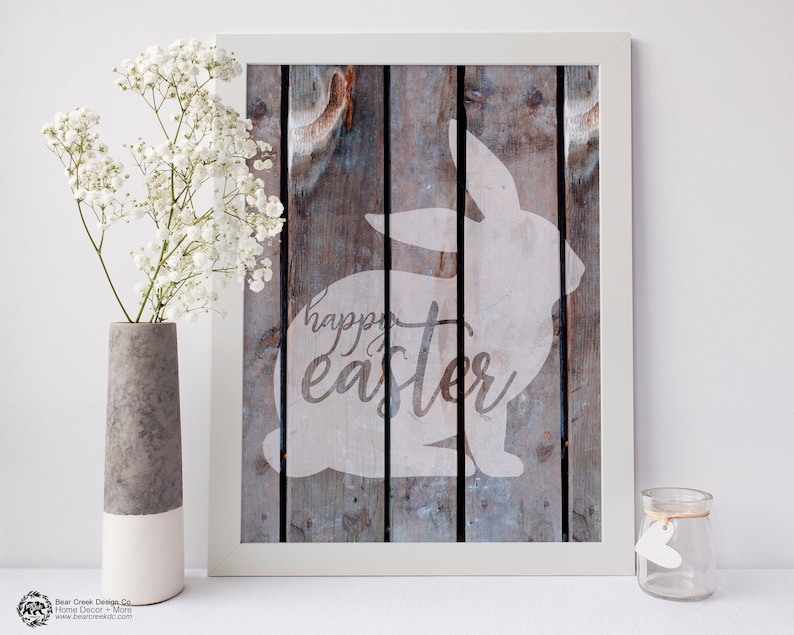 Easter Printable / Easter Print / Farmhouse Easter Sign / | Etsy