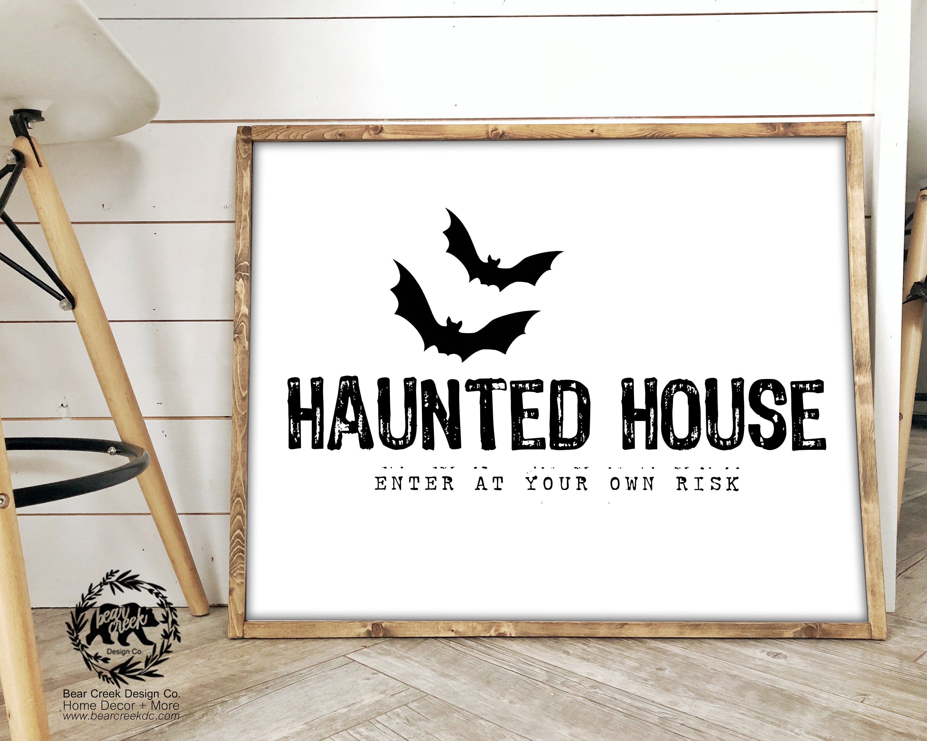 Haunted House Printable Sign / Haunted House Decor Halloween - Etsy