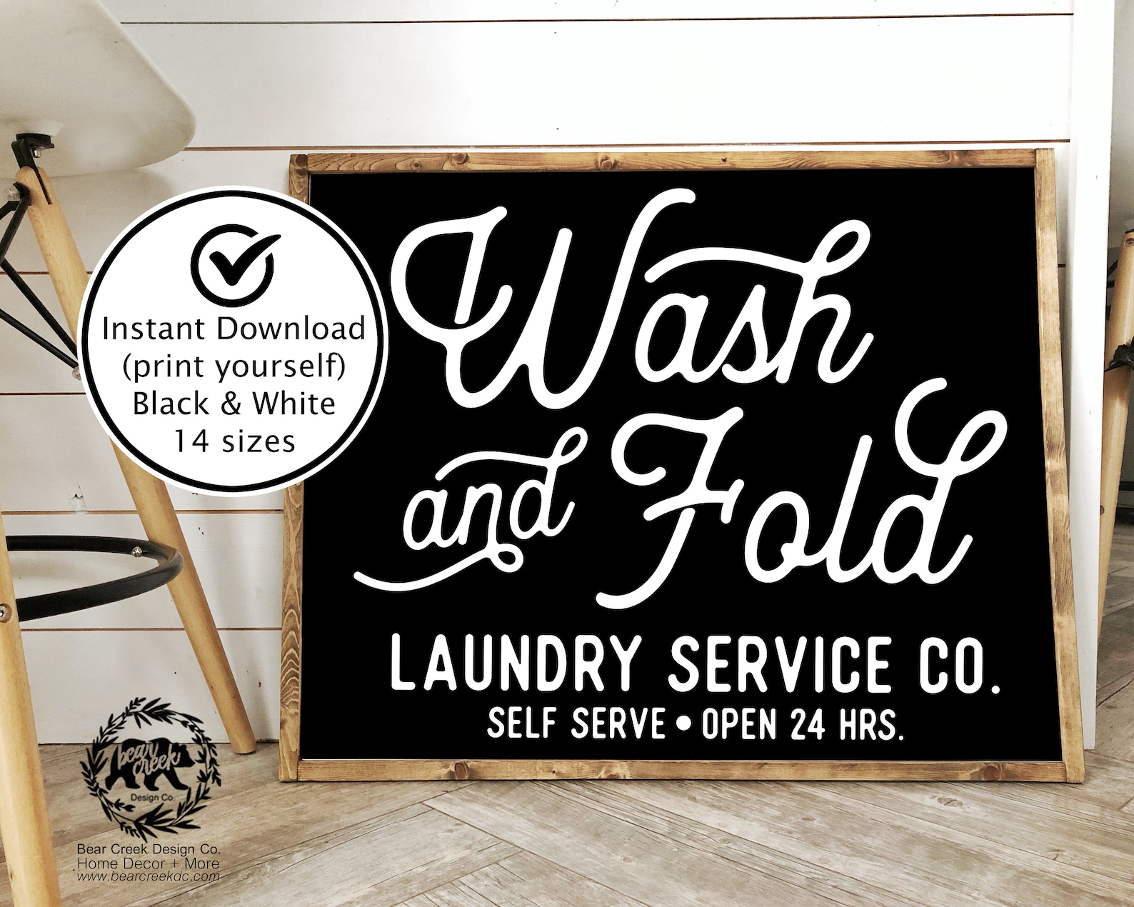 Laundry Co Sign Wash and Fold Laundry Service Self Serve Open - Etsy