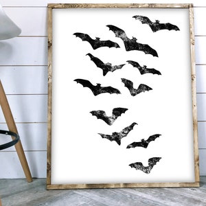 Halloween Printable Bundle / Halloween Printable / Bat Printable ...