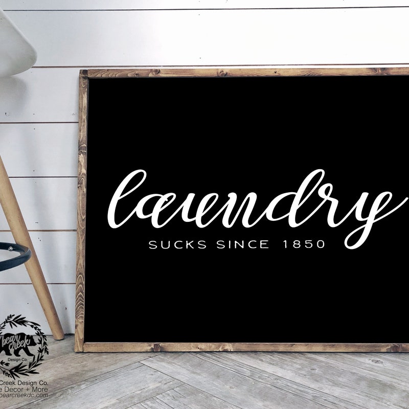 Laundry Sucks Sign - Etsy