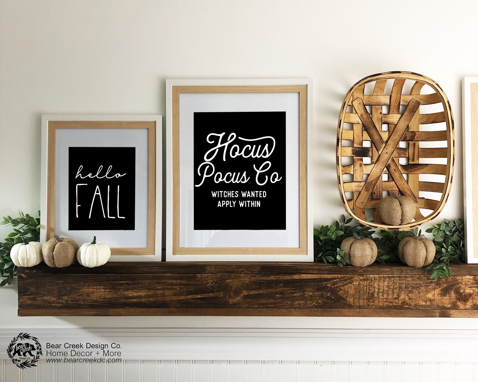 Hello Fall Printable Sign Fall Farmhouse Sign Modern Farmhouse - Etsy