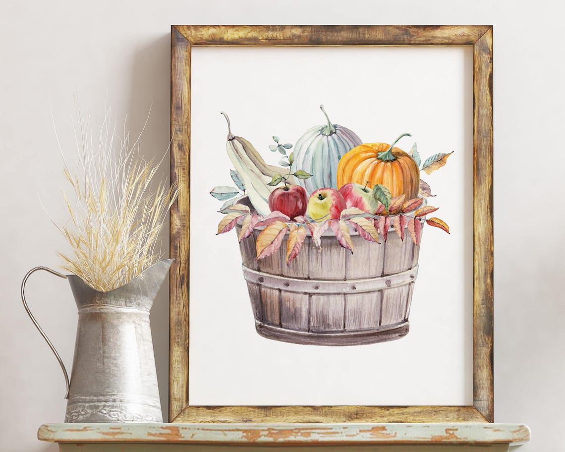 Fall Harvest Printable / Autumn Print / Fall Print / Harvest - Etsy