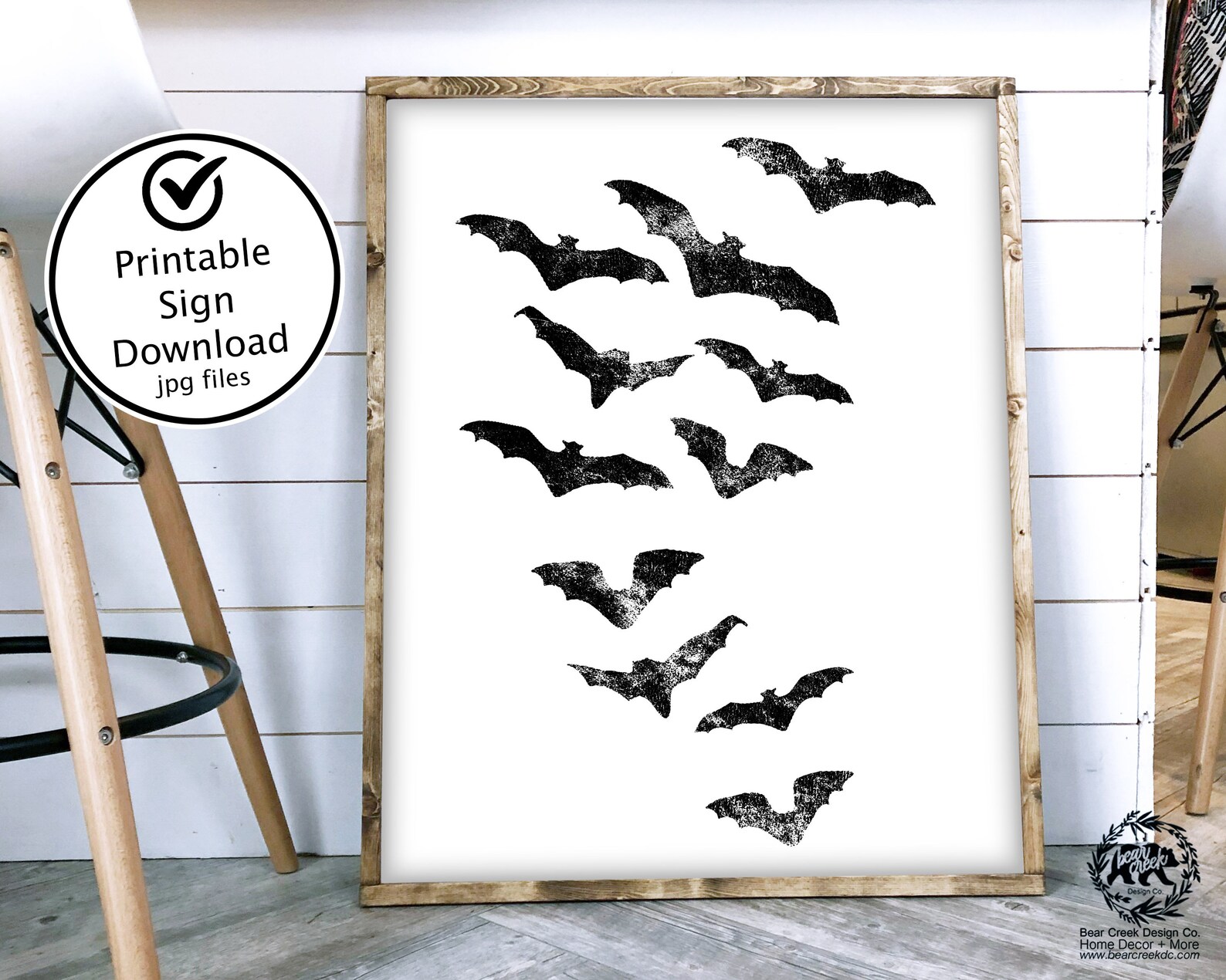 Halloween Bat Sign Halloween Bat Decorations Black Bat - Etsy