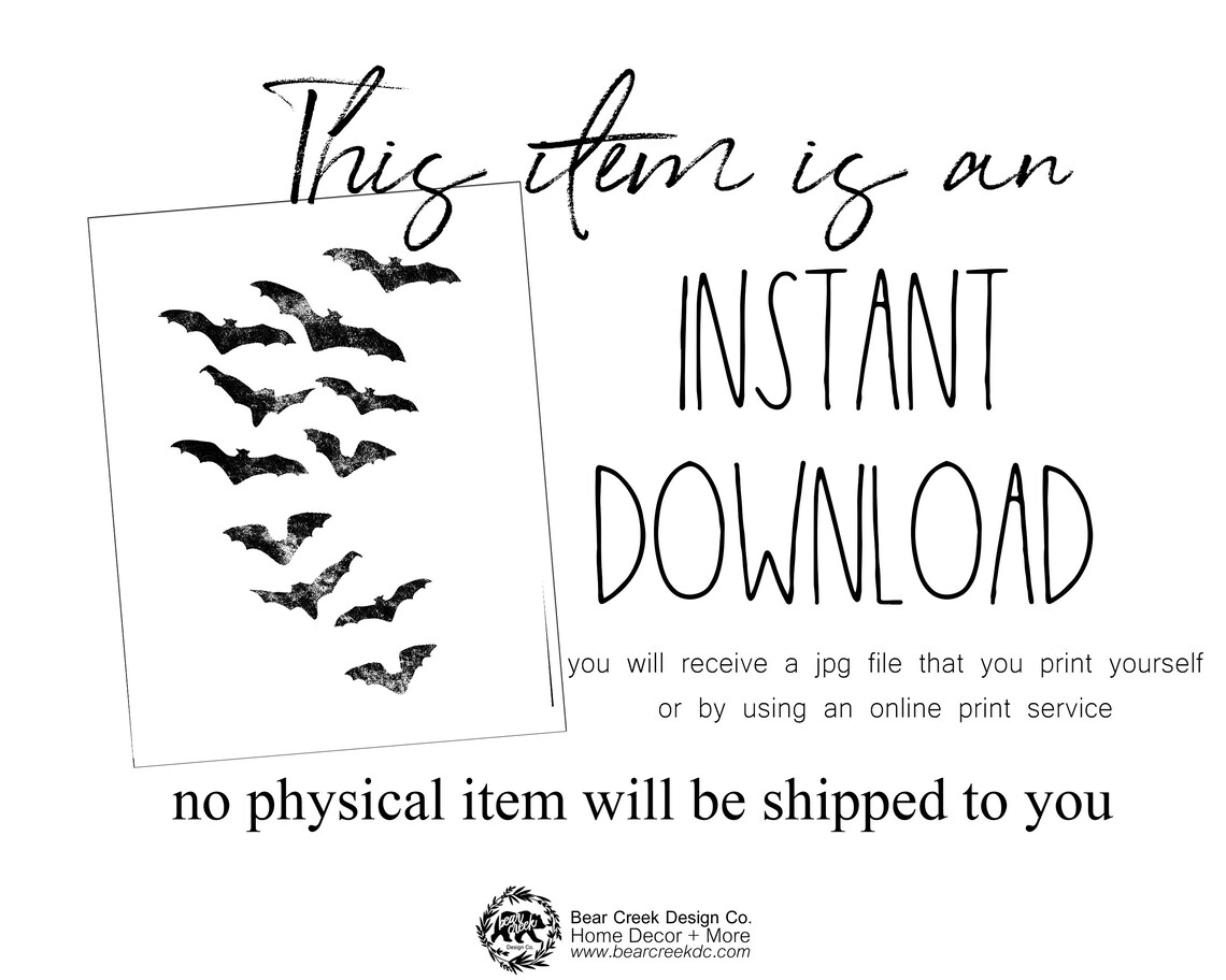 Halloween Bat Sign Halloween Bat Decorations Black Bat - Etsy