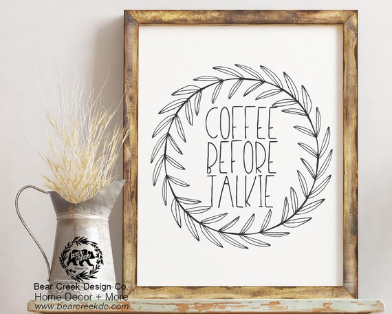 Printable Coffee / Coffee Sign / Coffee Bar Sign / Coffee Gift | Etsy