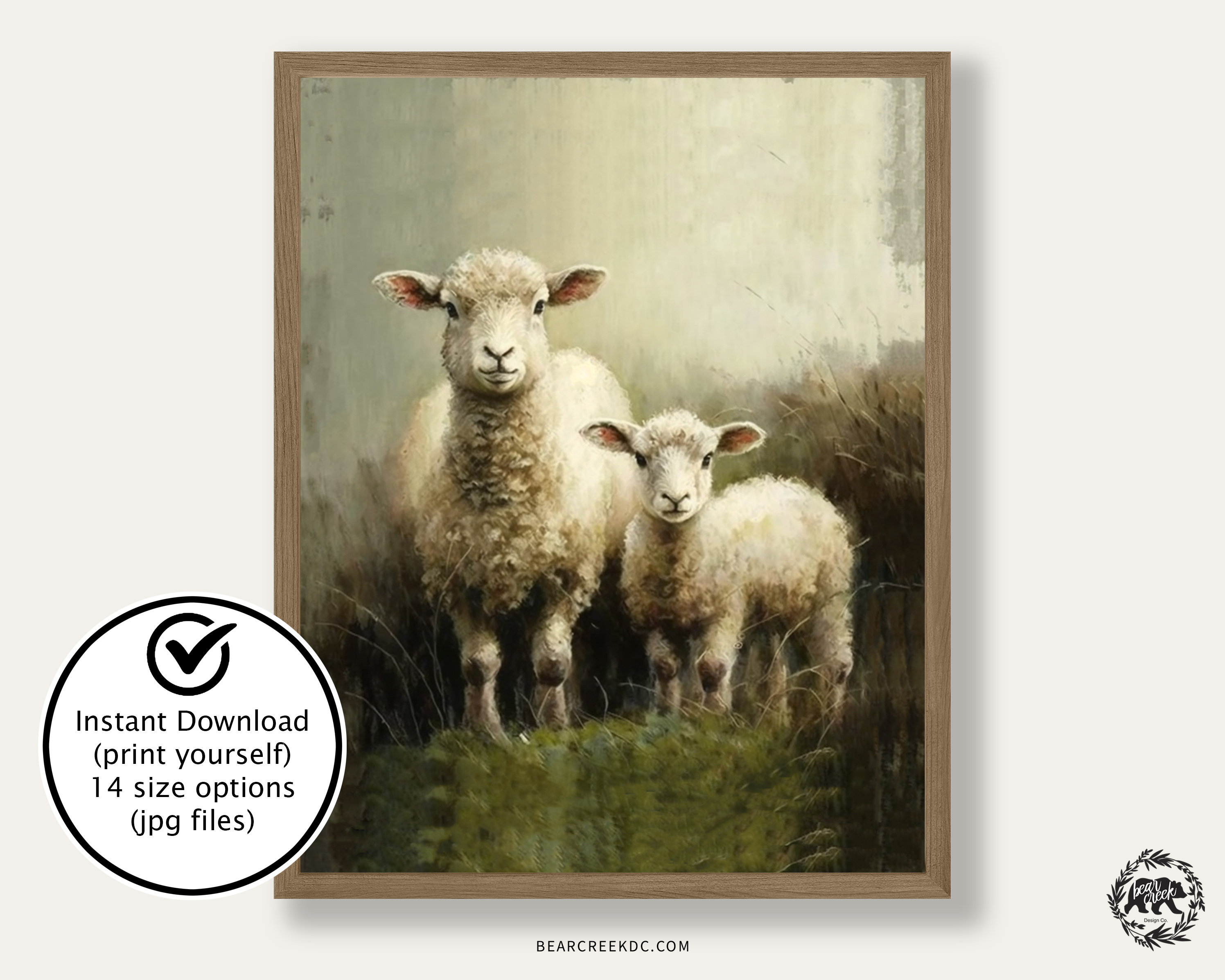 Sheep Oil Painting
