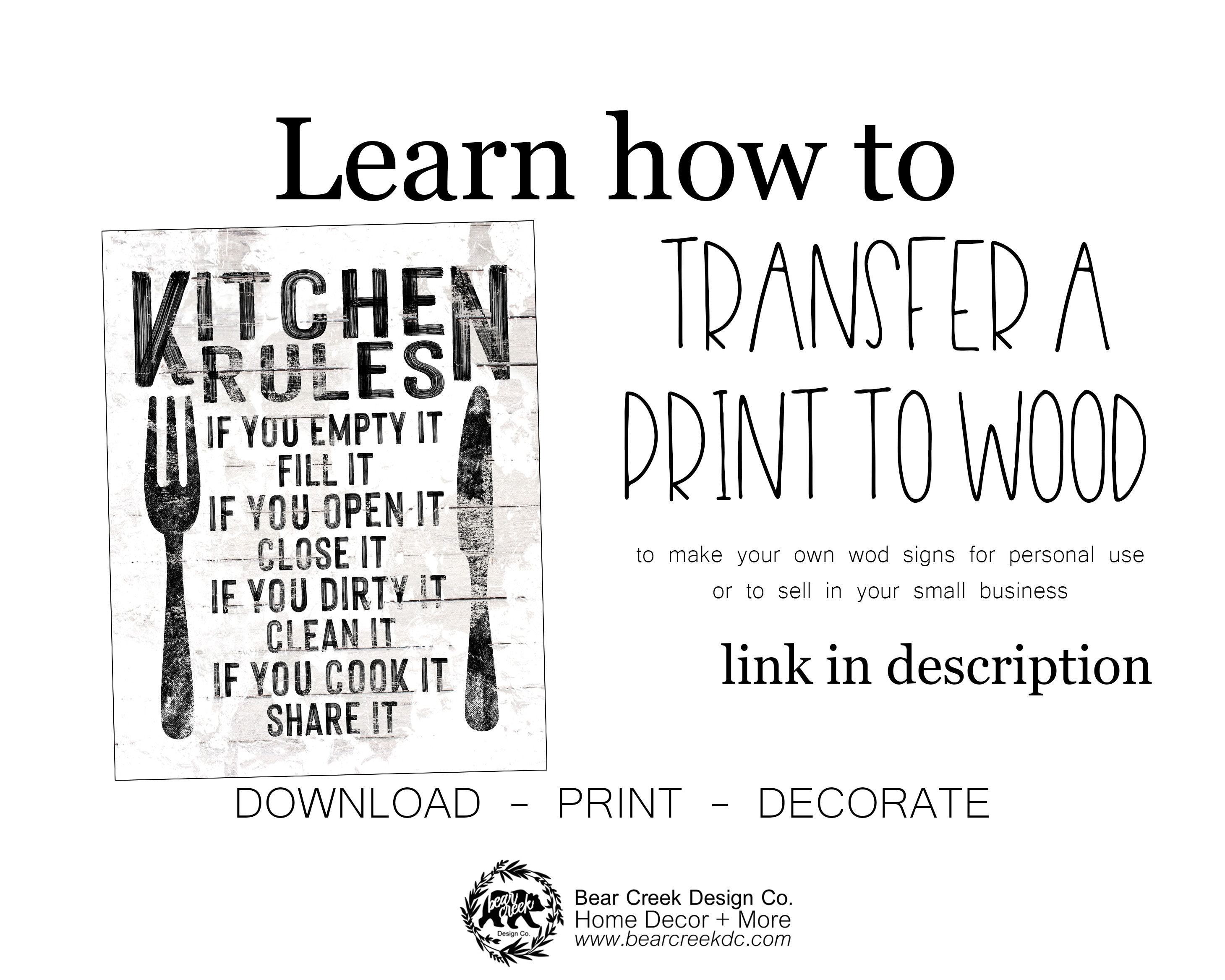 Printable Kitchen Signs Kitchen Rules Sign Humorous Kitchen | Etsy