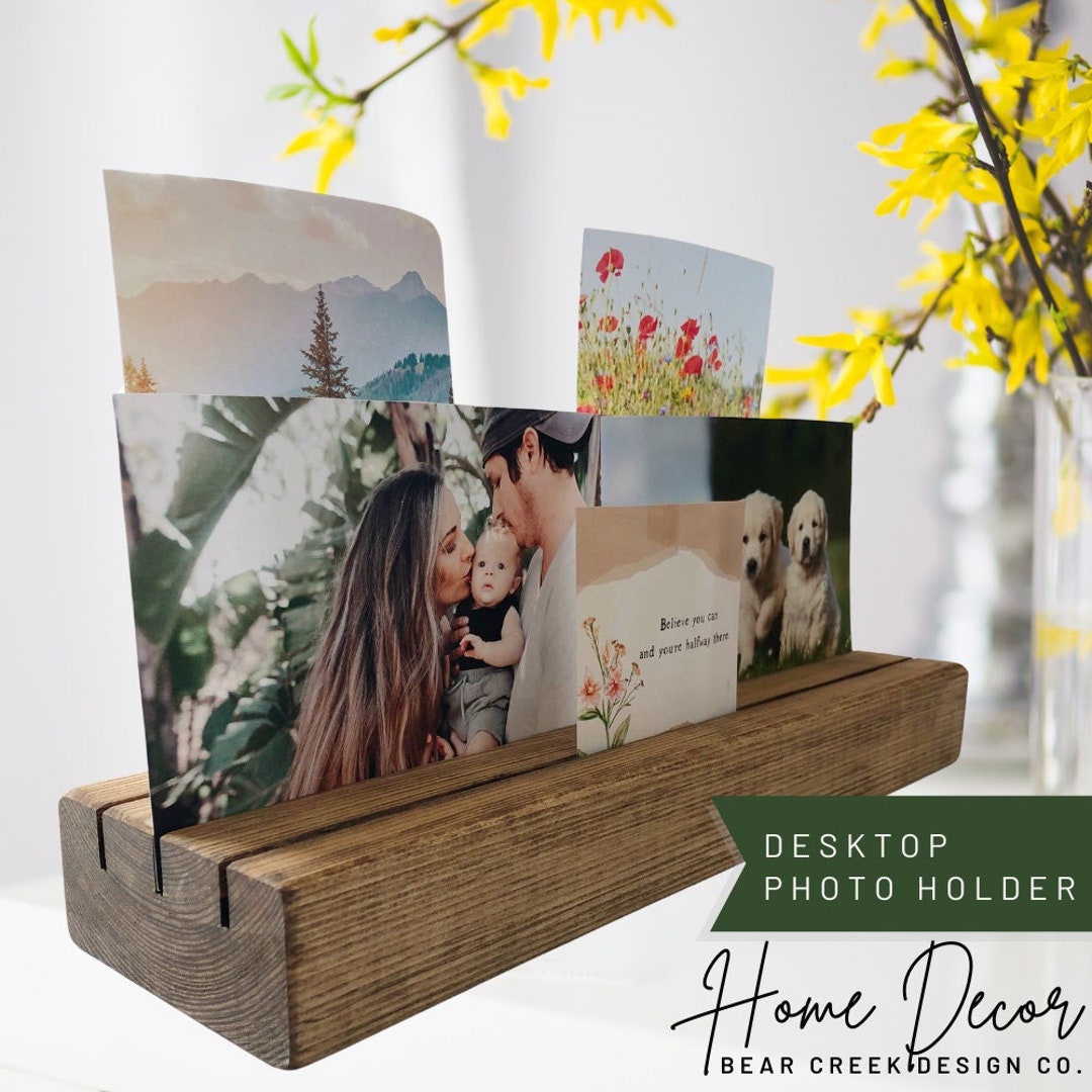 Desktop Photo Display Modern Office Decor Picture Holder Desktop ...