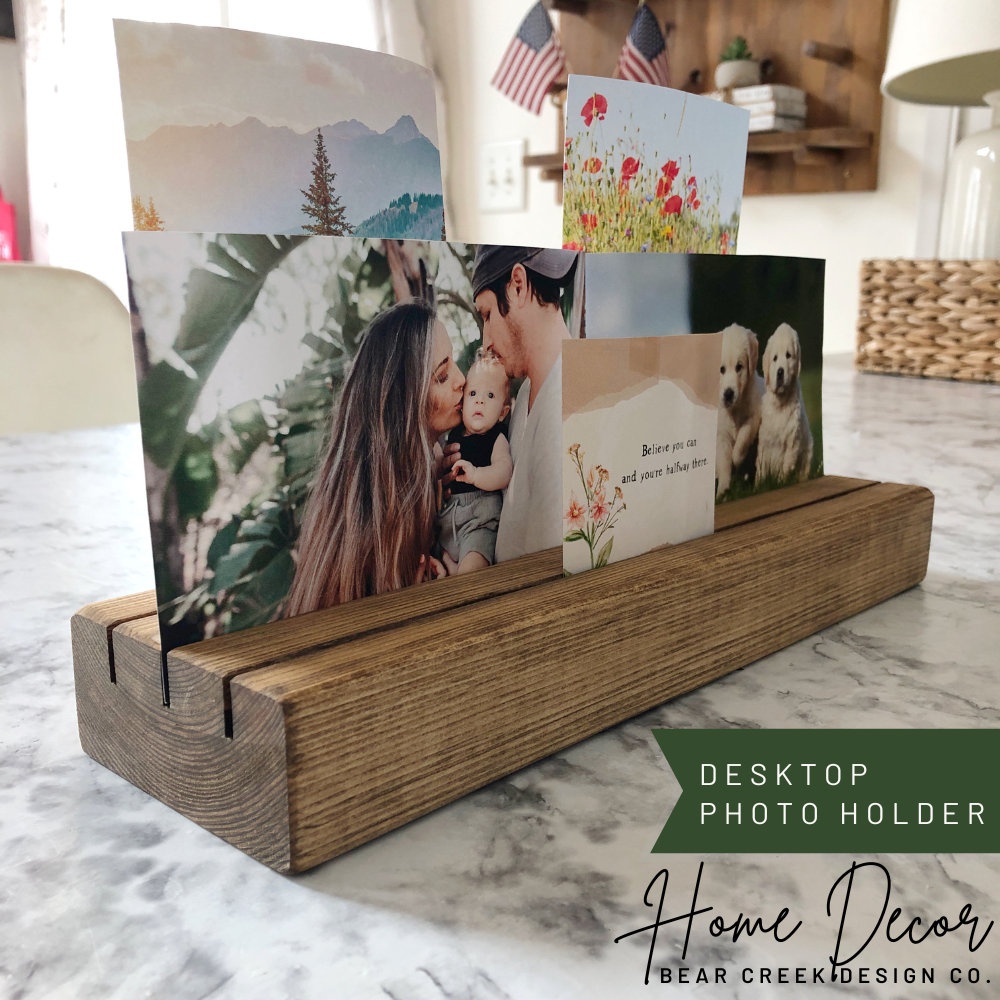 Desktop Photo Display Modern Office Decor Picture Holder Desktop ...