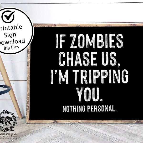 Funny Zombie Sign - Etsy