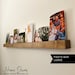 Photo Bar Ledge Shelf Wood Photo Stand for Picture Display for Wall ...