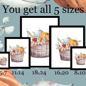 Fall Harvest Printable / Autumn Print / Fall Print / Harvest Print ...