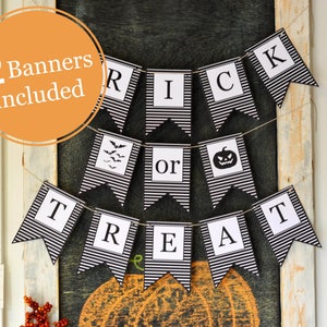 Halloween Printable Banner / Trick or Treat Banner / Happy Halloween ...