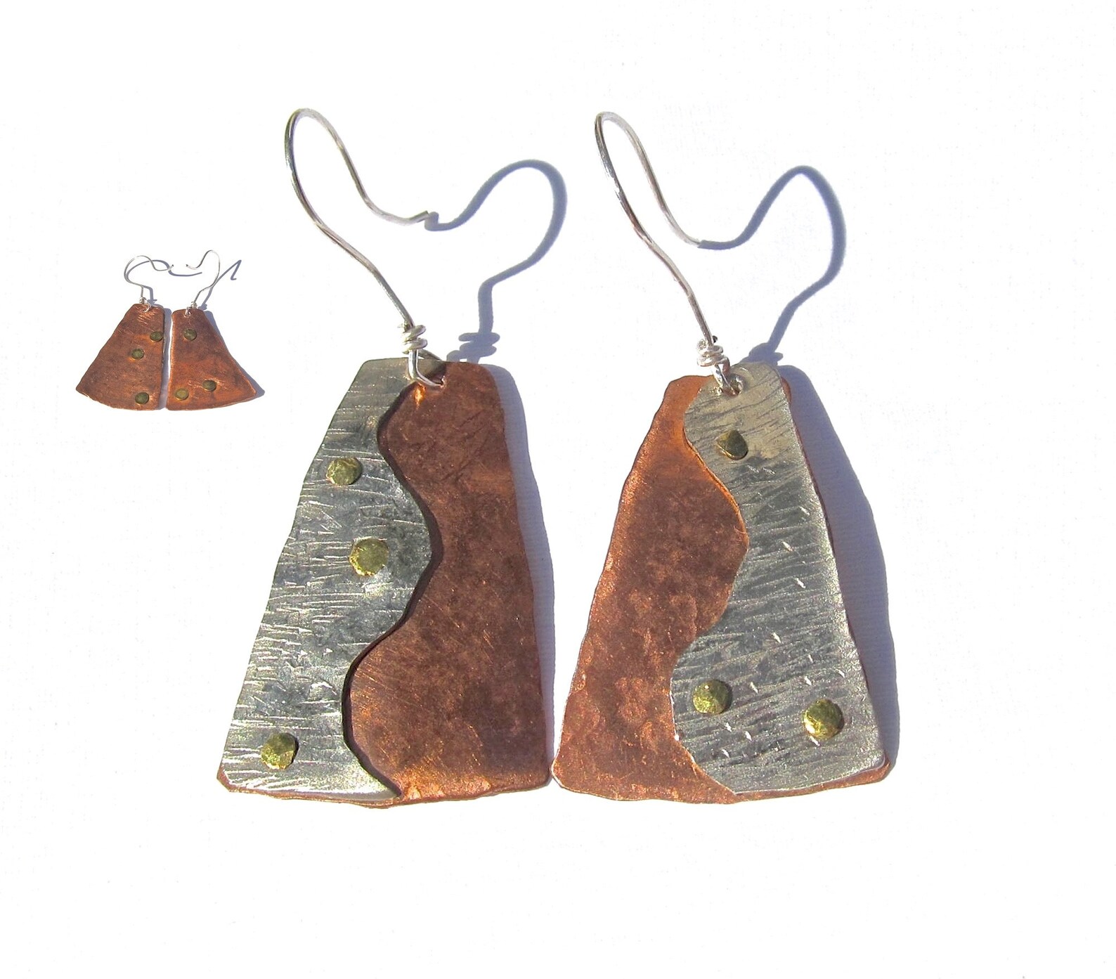 Hand Crafted Cold Connection Copper Nickel Silver and Brass | Etsy