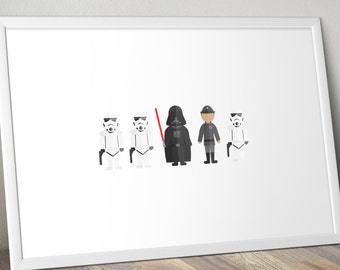 Star Wars Cartoon Portrait CUSTOM Star Wars Family Portrait