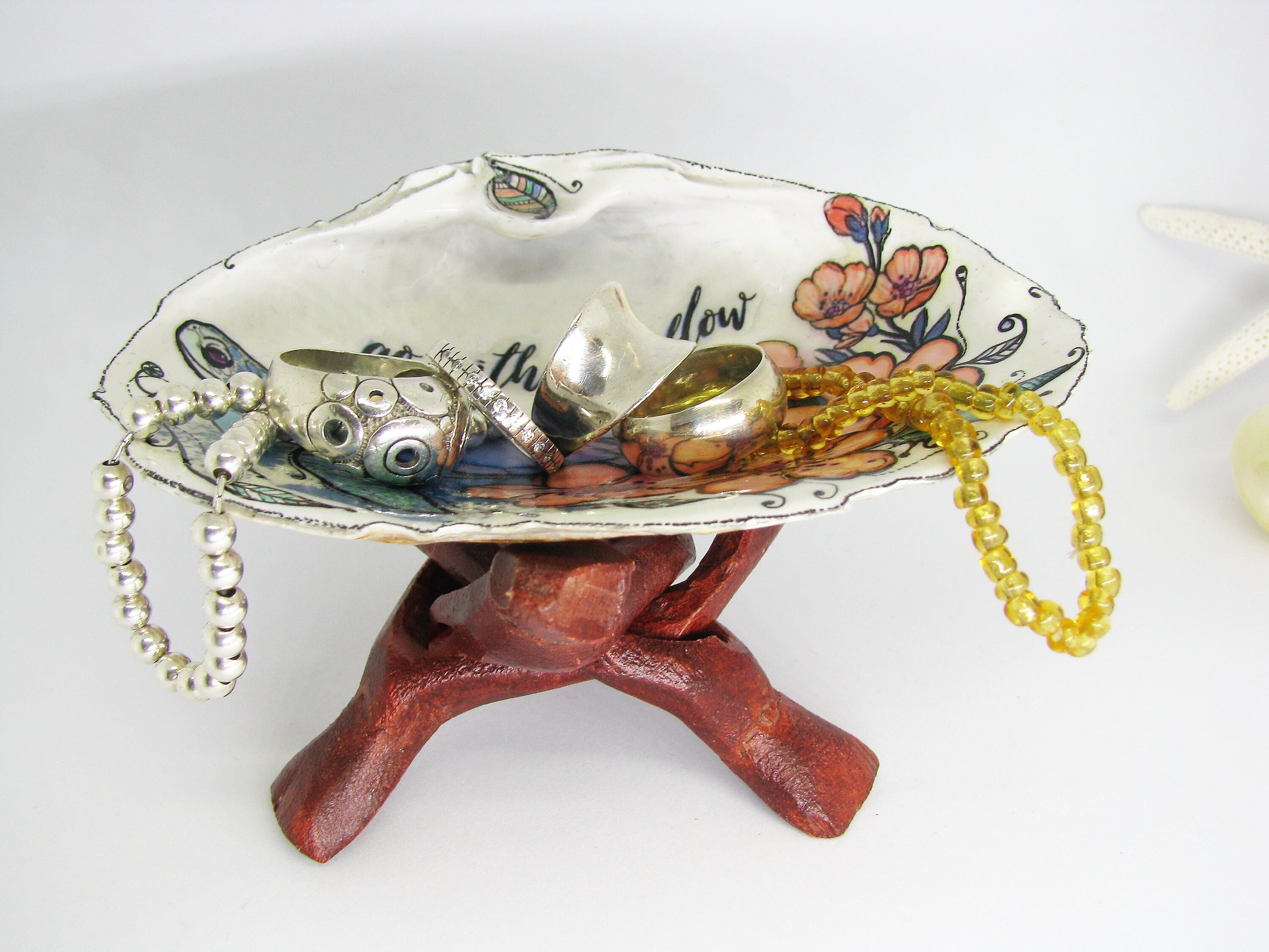 Sea Turtle Decor Seashell Jewelry Dish Personalized Gift for | Etsy