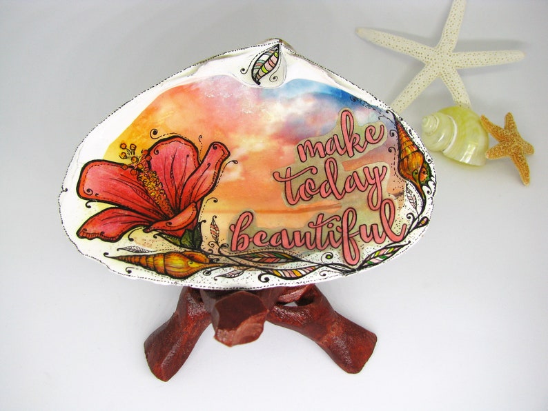 Seashell Jewelry Holder Dish Seashell Ornaments Personalized - Etsy