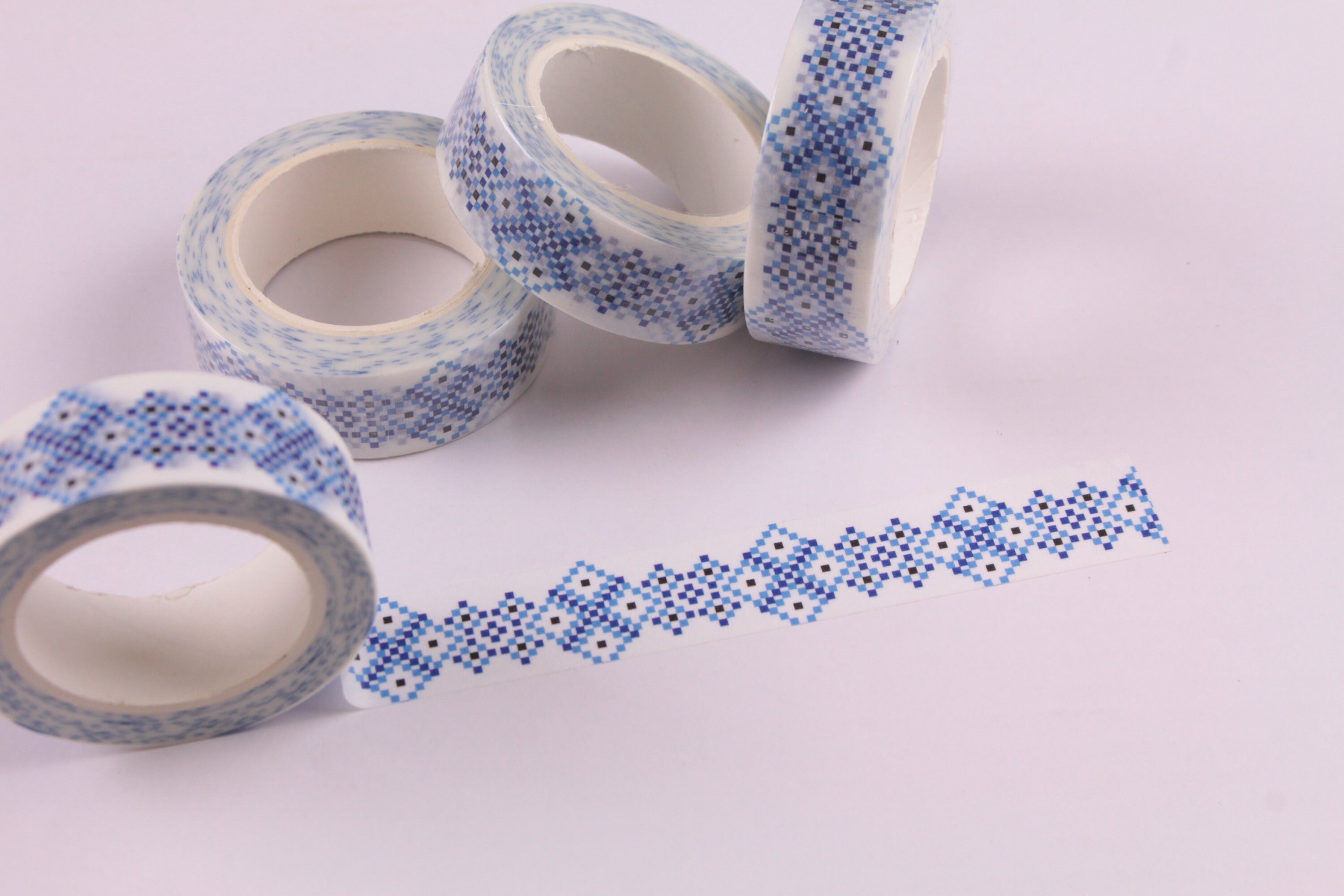 Blue Mosaic washi tape blue washi tape | Etsy