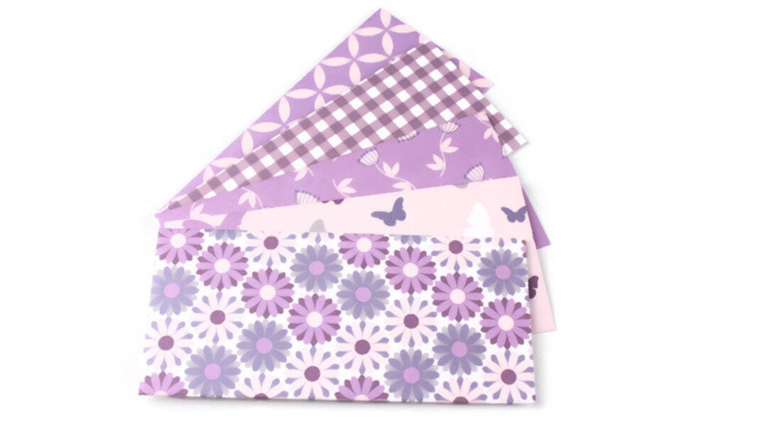 Shades of Purple Cash Envelopes, Money Envelopes, Handmade Envelopes ...