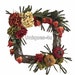 Square Autumn Wreath Fall Wreath Silk Flowers-hydrangeas - Etsy