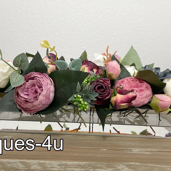 Floral Rectangular Centerpiece - Etsy