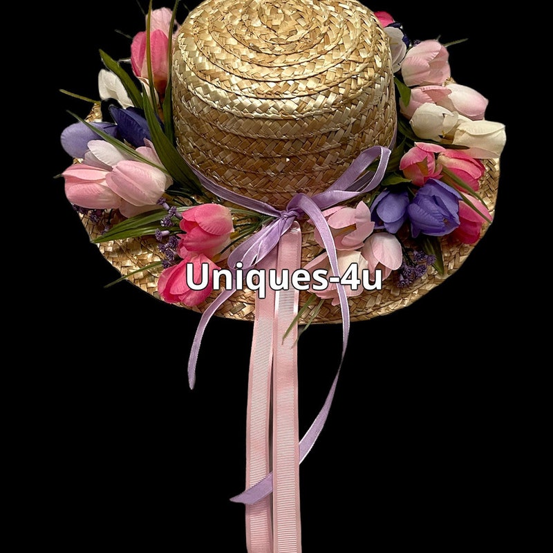 Lavender Straw Hat - Etsy