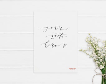 Calligraphy quote | Etsy