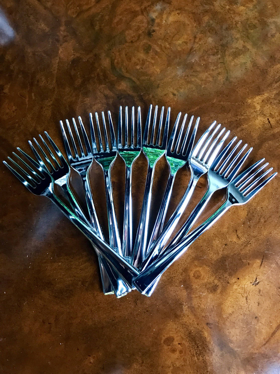 Mini Silver Finish Plastic Forks 24ct Miniature Forks- Appetizers Hors ...