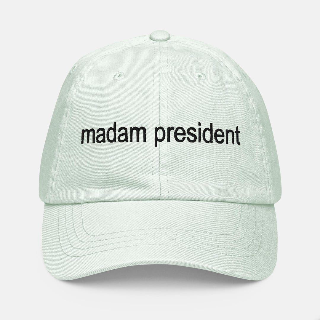 Madam President Dad Hat, Brat Hat, Neon Green Hat, Kamala for President ...