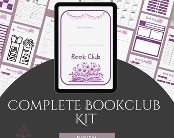 Book Club Kit: Printable Discussion Guide, Reading Tracker (digital ...