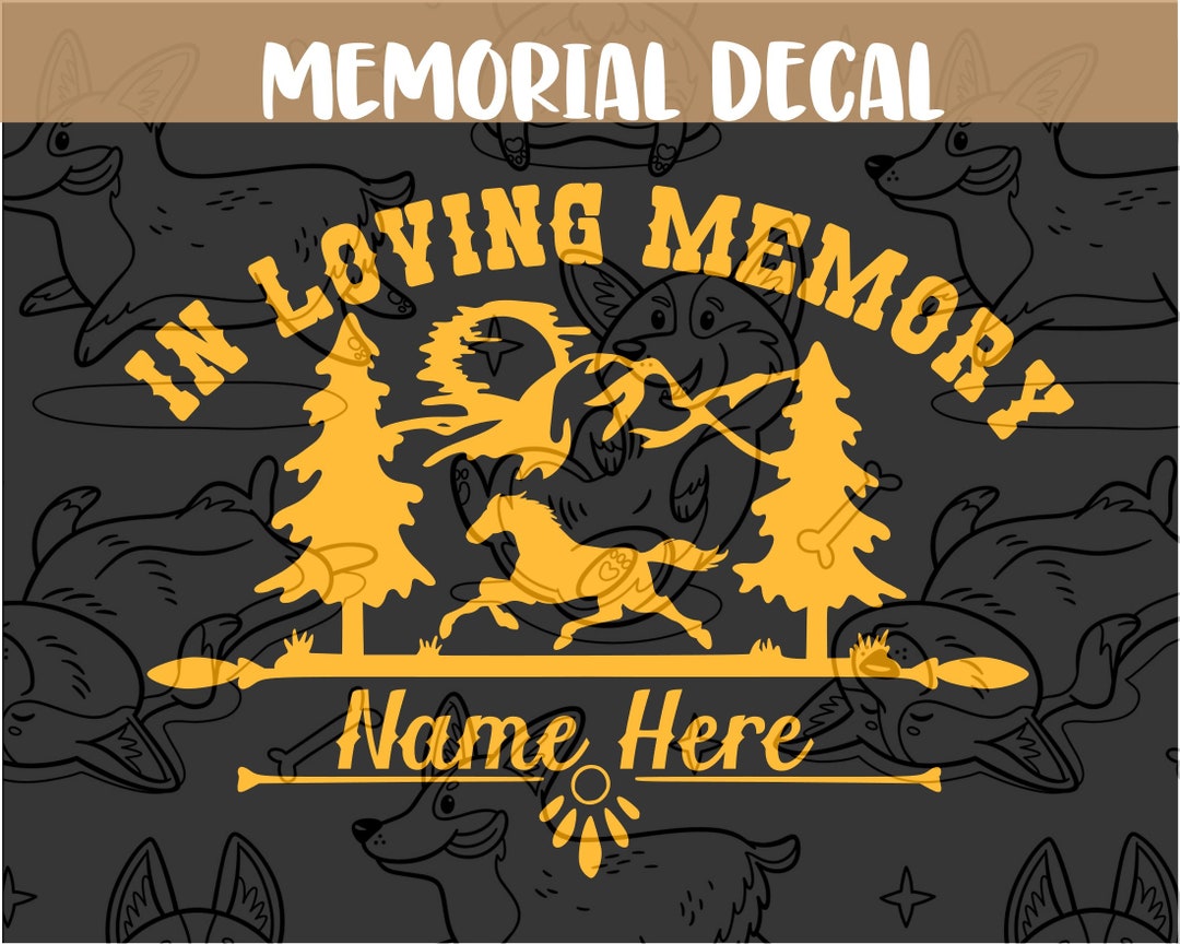 In Loving Memory Memorial Vinyl Decal, Horse Western Cowboy Cowgirl ...