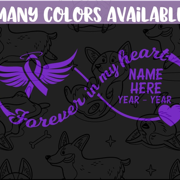 Purple Ribbon Car Magnet - Etsy