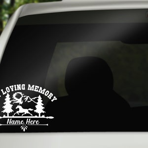In Loving Memory Memorial Vinyl Decal, Horse Western Cowboy Cowgirl ...