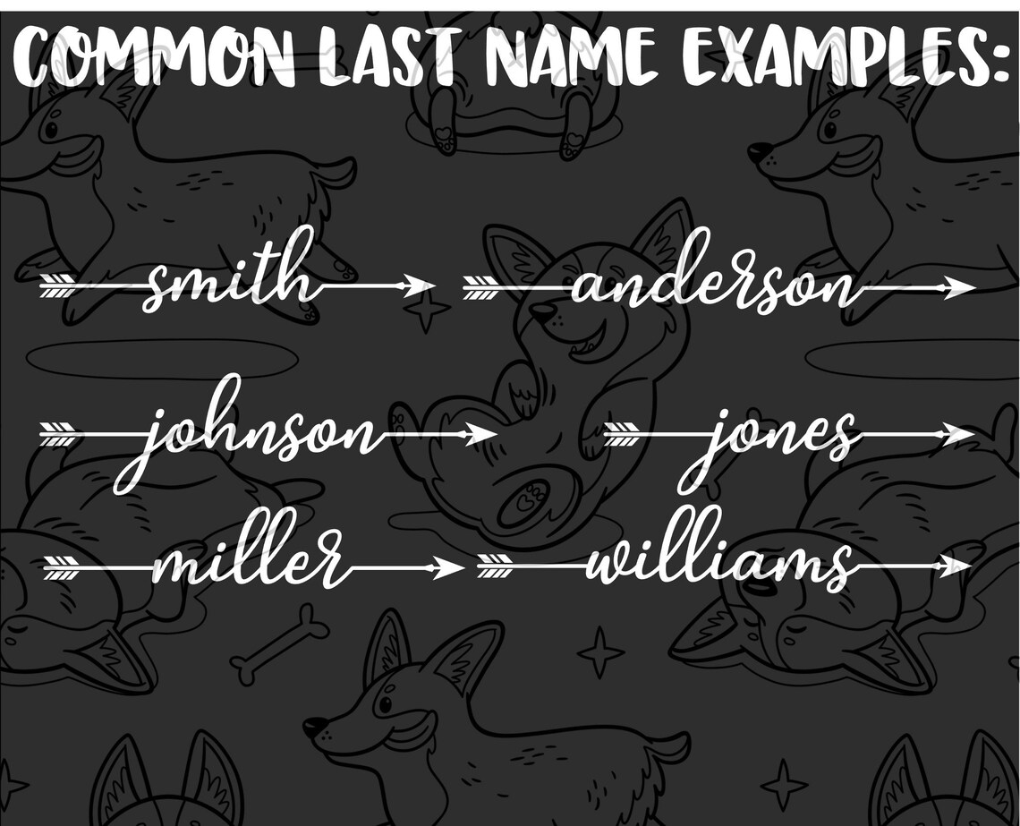 Arrow Cursive Last Name Custom Mailbox Decoration With - Etsy