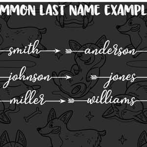 Arrow Cursive Last Name | Custom Mailbox Decoration With Personalized ...