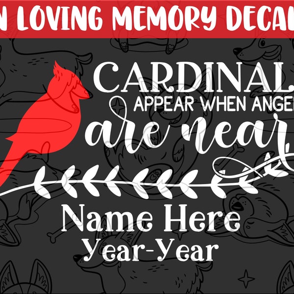 Cardinal Decal - Etsy