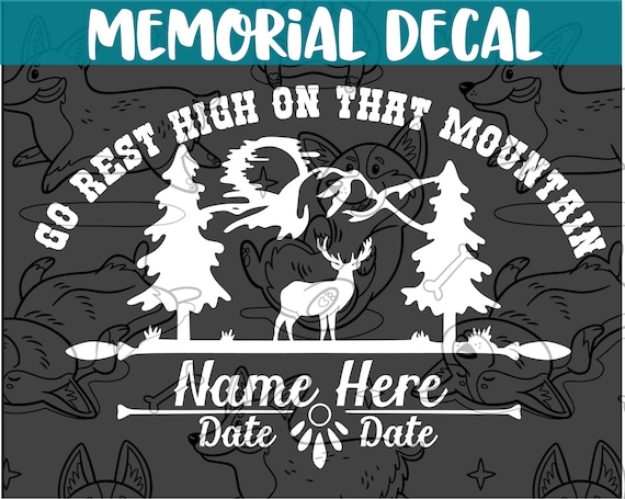 Dad Grandpa Grandfather Memorial Vinyl Decal Custom Tribute - Etsy