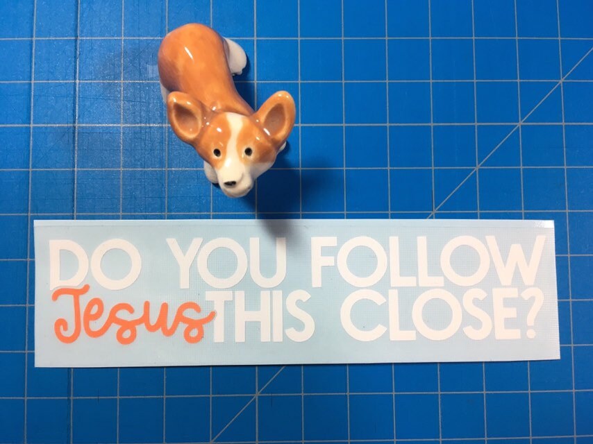 Do You Follow Jesus This Close Funny Sarcastic Back off Two | Etsy