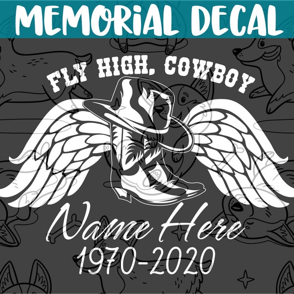 Gold in Loving Memory Custom Sticker - Etsy