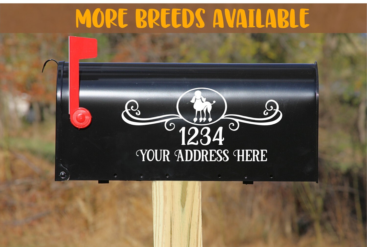 Poodle Dog Custom Mailbox Decoration With Personalized | Etsy