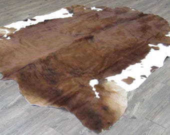 Large Cowhide Rug 100% Premium Hair-on Hide With Natural | Etsy