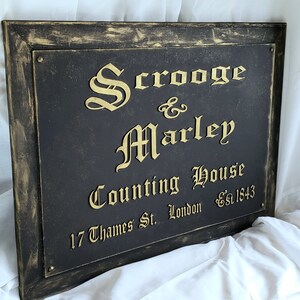 Scrooge & Marley wall sign | Etsy