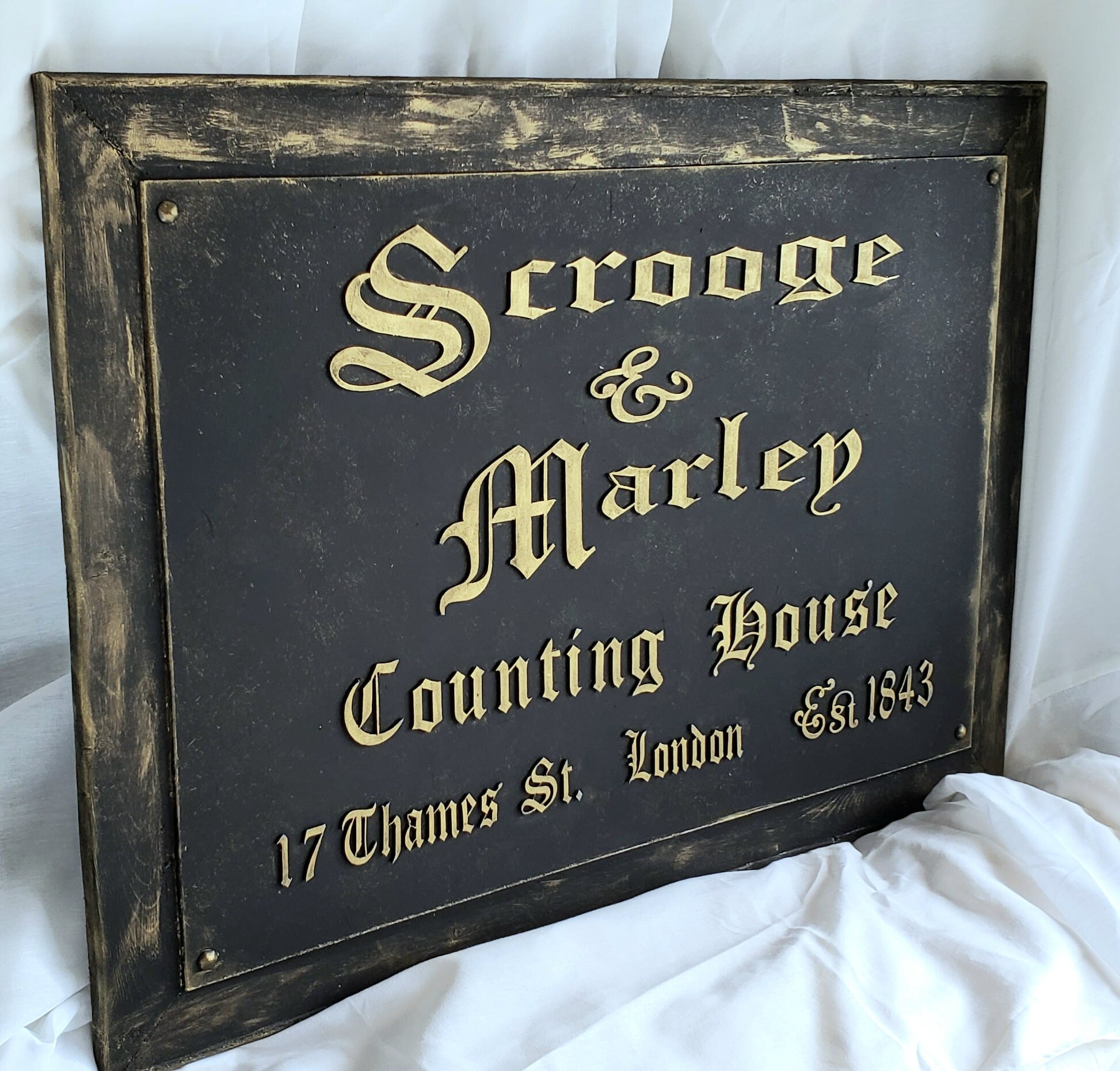 Scrooge & Marley wall sign | Etsy
