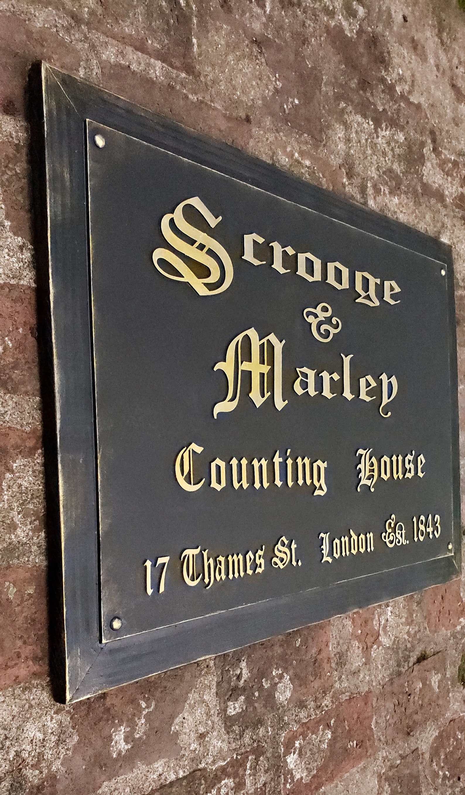 Scrooge & Marley Wall Sign - Etsy