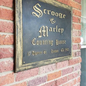 Scrooge & Marley wall sign | Etsy