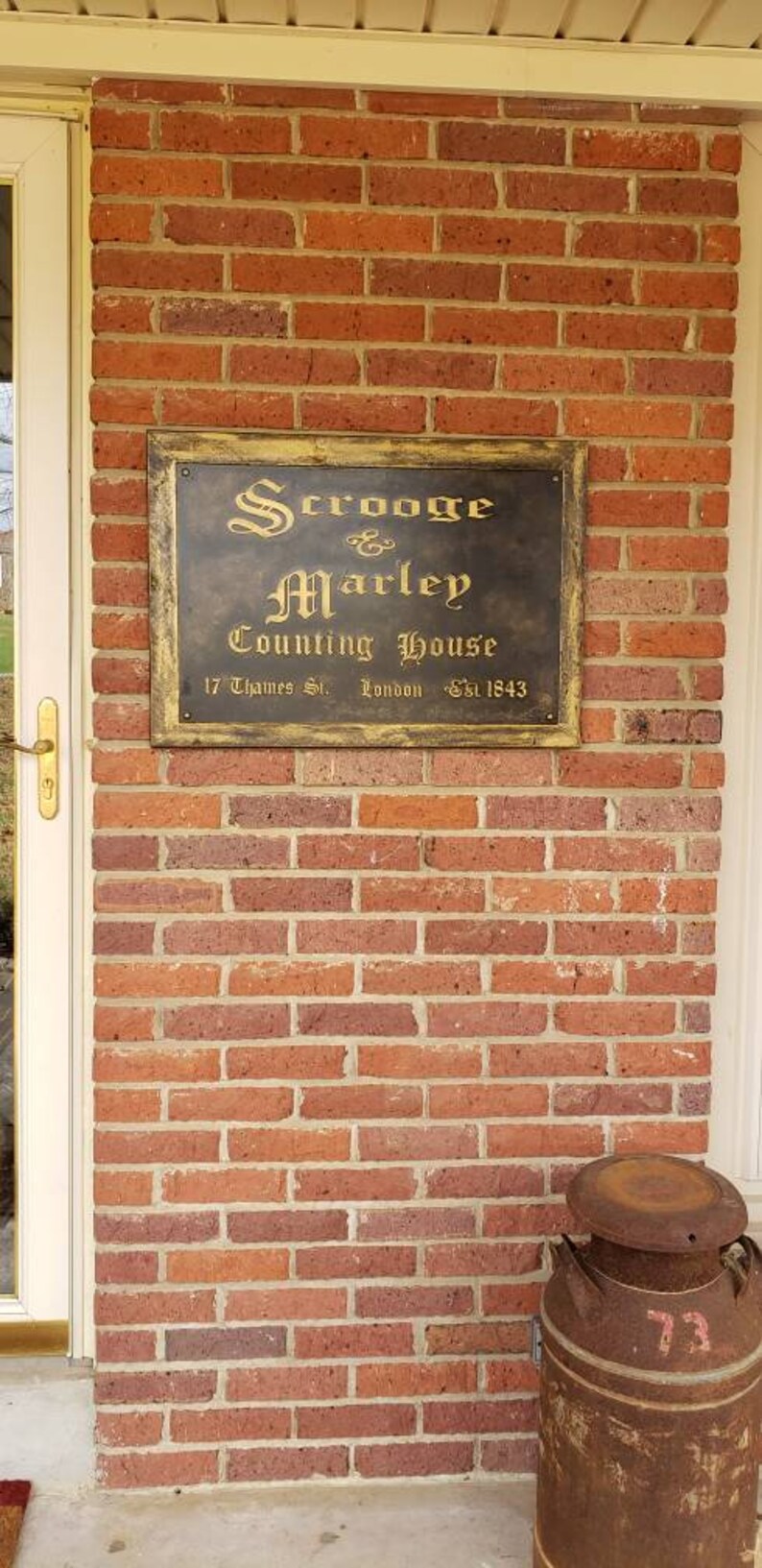 Scrooge & Marley wall sign | Etsy