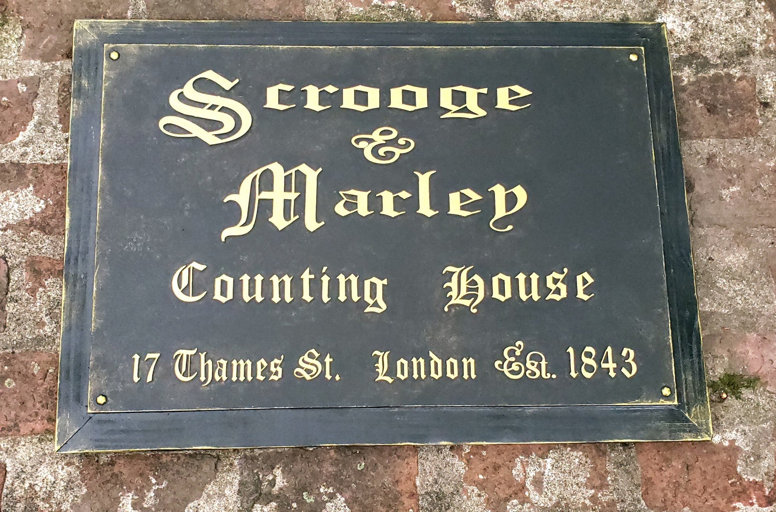 Scrooge & Marley Wall Sign - Etsy