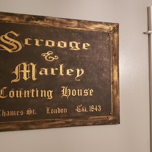 Scrooge & Marley wall sign | Etsy